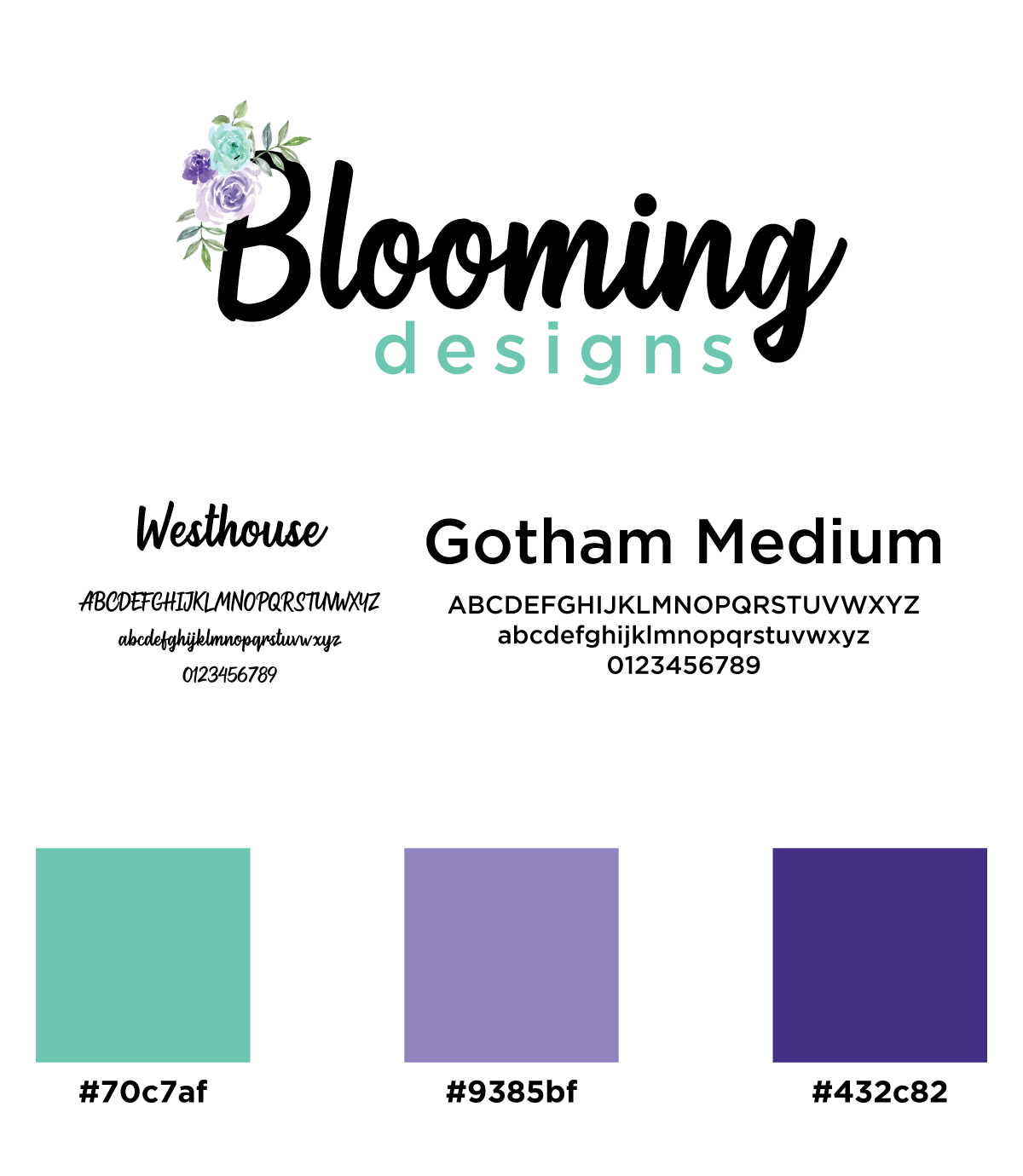 Blooming Designs Branding - Taylor Hieber - Portfolio