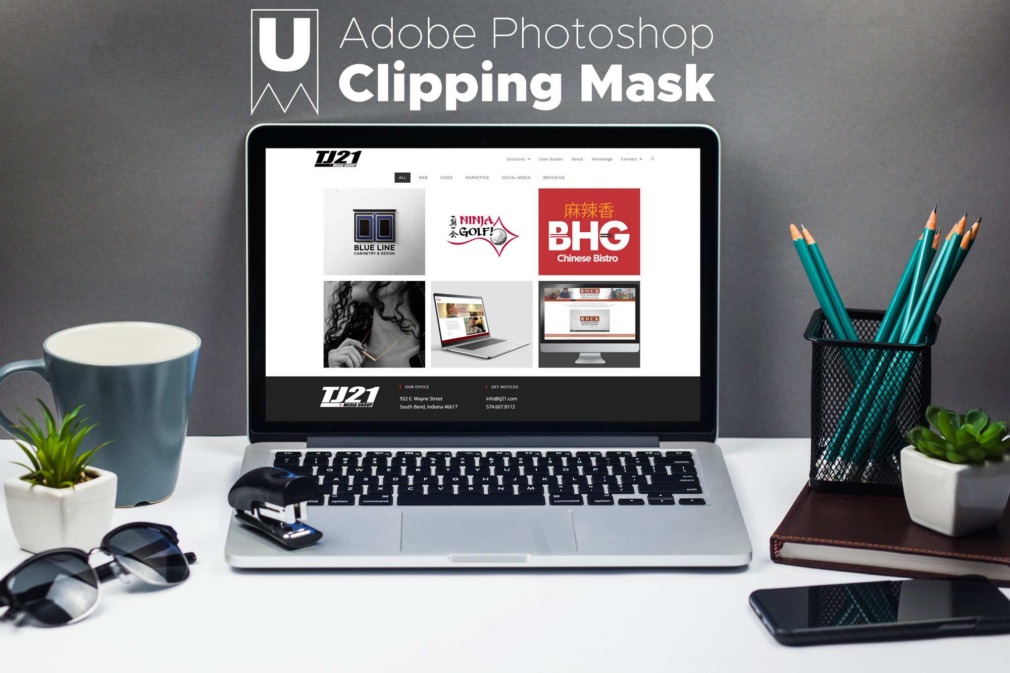 How to Use Clipping Masks | Photoshop Tutorials 201 - Graphic Design