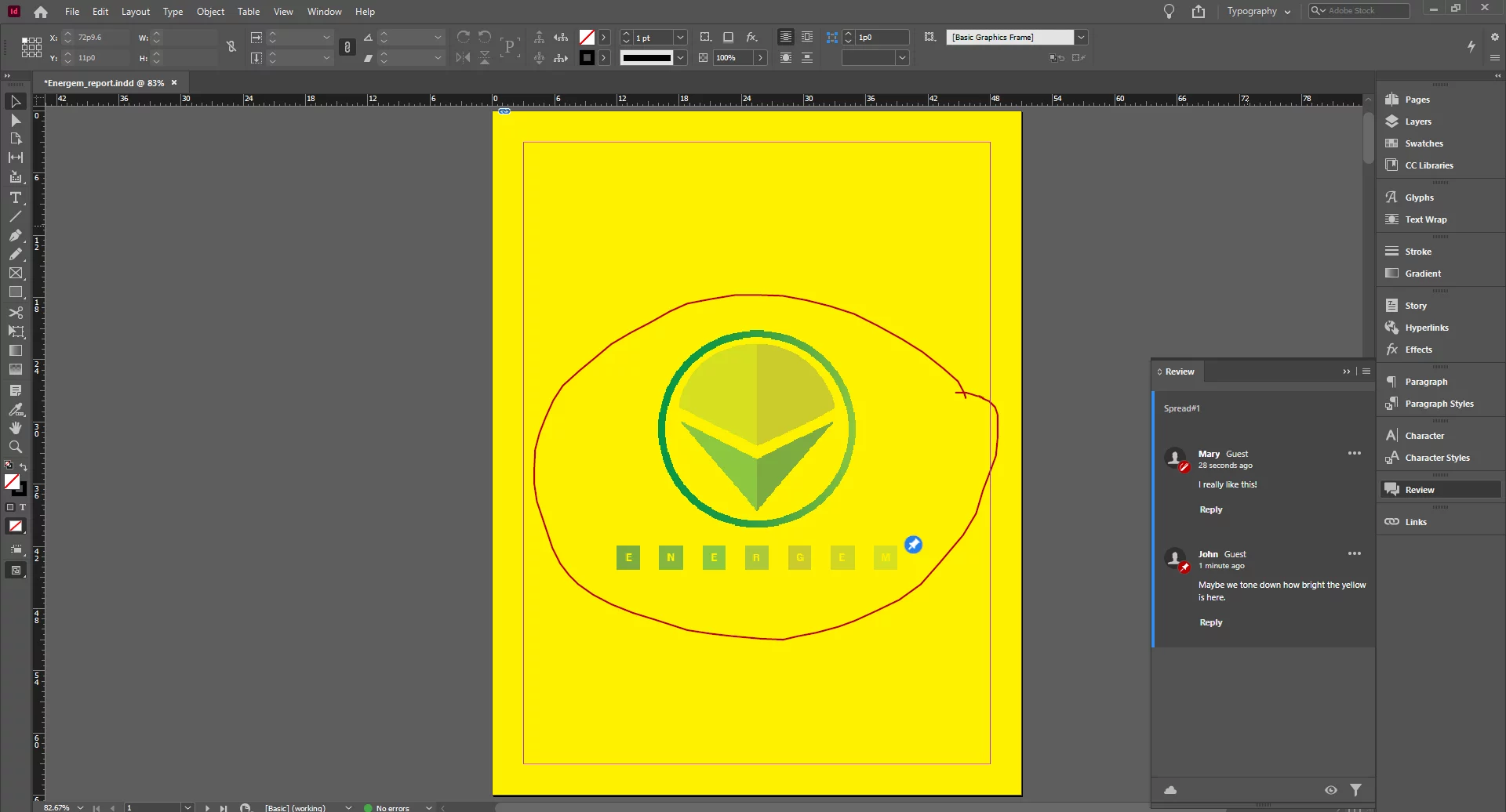 Share for Review | Indesign Tutorial - Taylor Hieber - Graphic Design