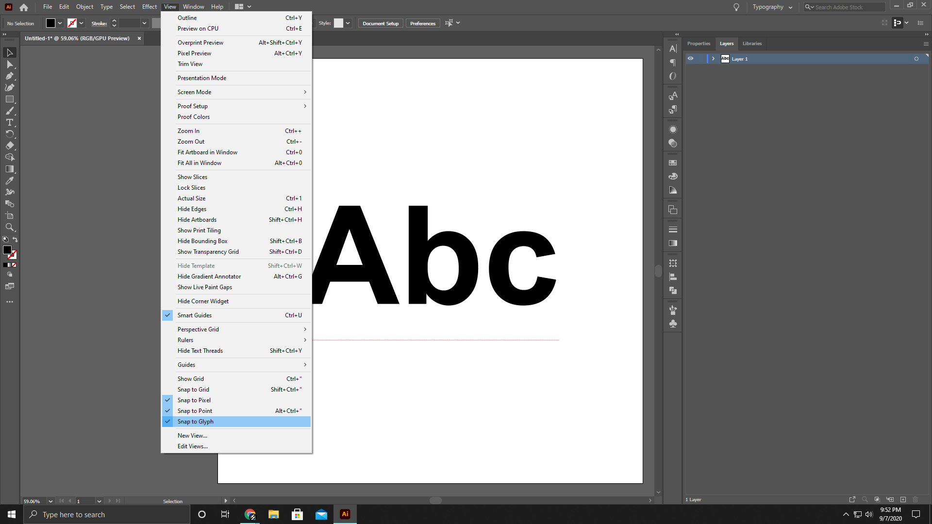 What Is Snap To Glyph Illustrator Tutorial Graphic Design