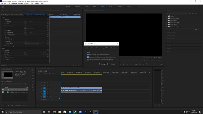 What is Scene Edit Detection in Adobe Premiere Pro? - Video