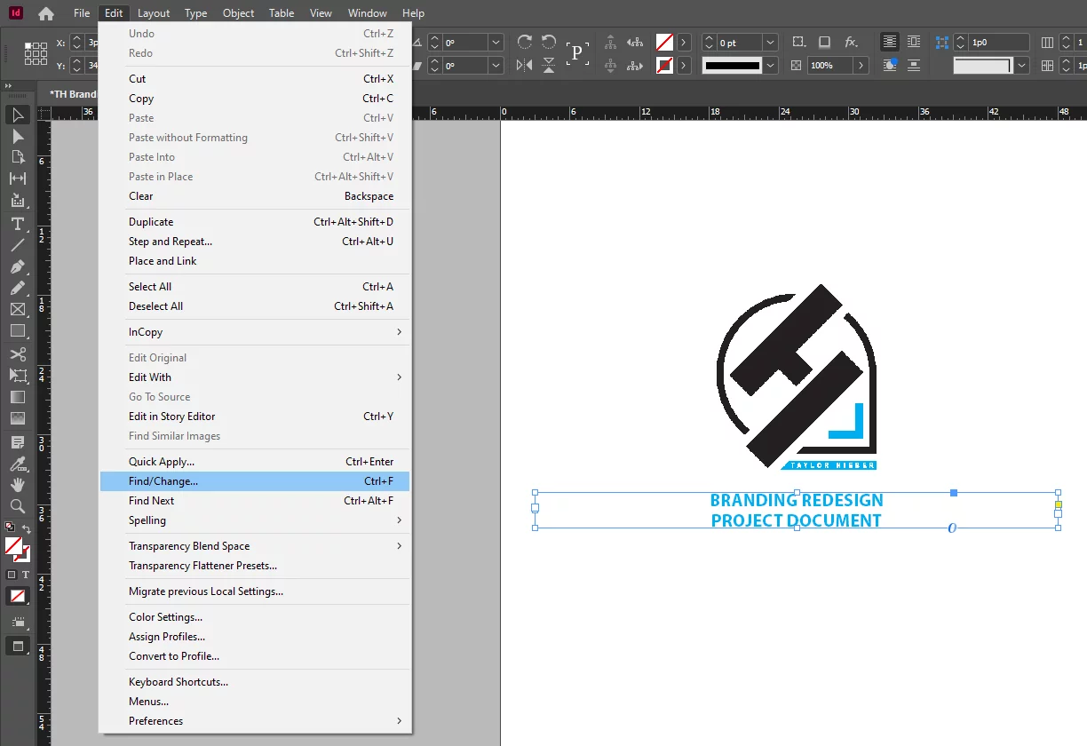 How to Locate and Change Colors in an InDesign Document Tutorial