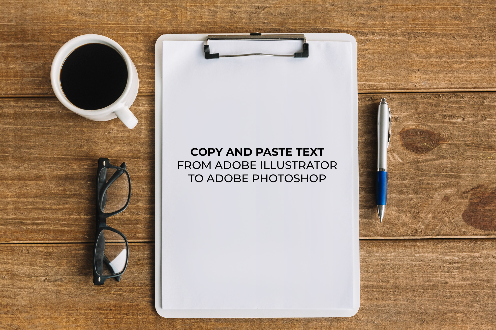How To Copy And Paste Text From Adobe Illustrator To Adobe Photoshop